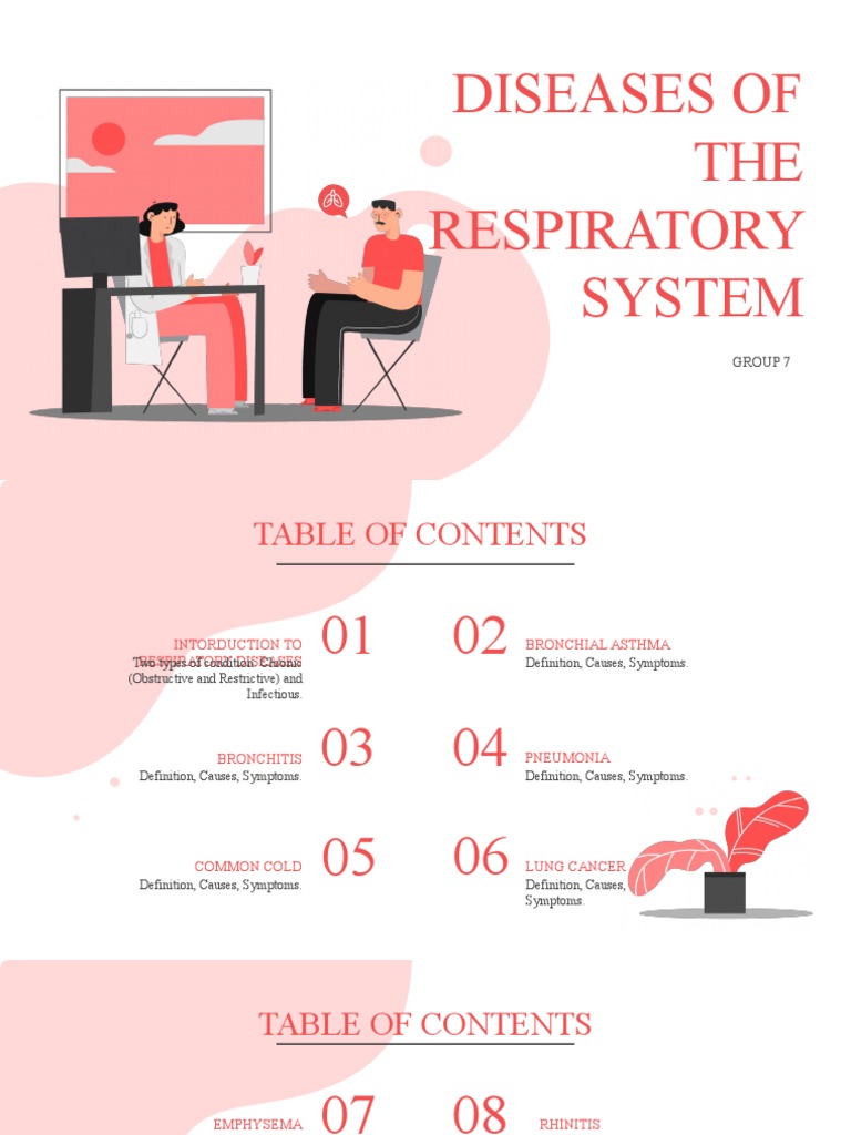 Respiratory Diseases Overview | PDF | Lung | Cough