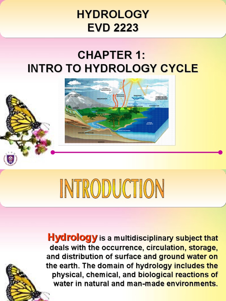 Chapter 1 - MAIN HYDROLOGICAL CONCEPTS | PDF | Hydrology | Drainage Basin