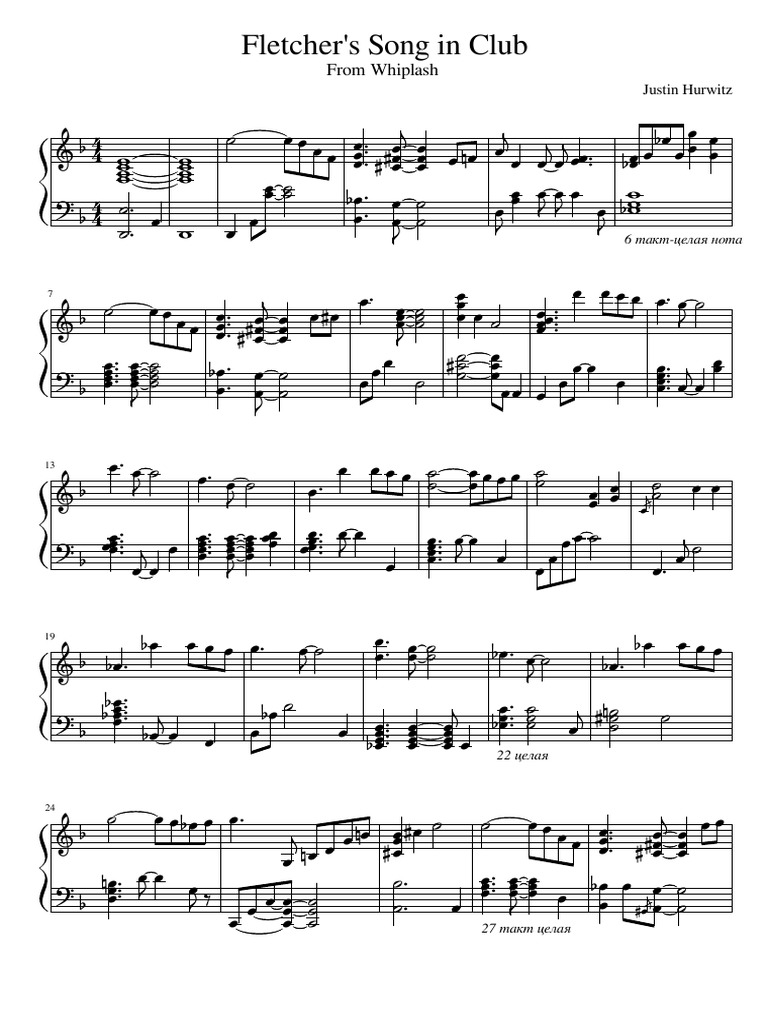 Fletcher's Song in Club | PDF