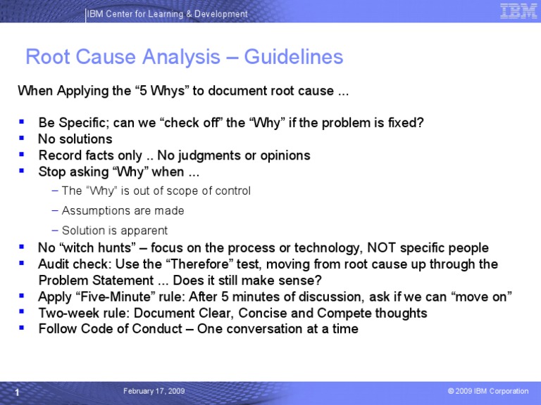 Ishikawa Root Cause Analysis | PDF