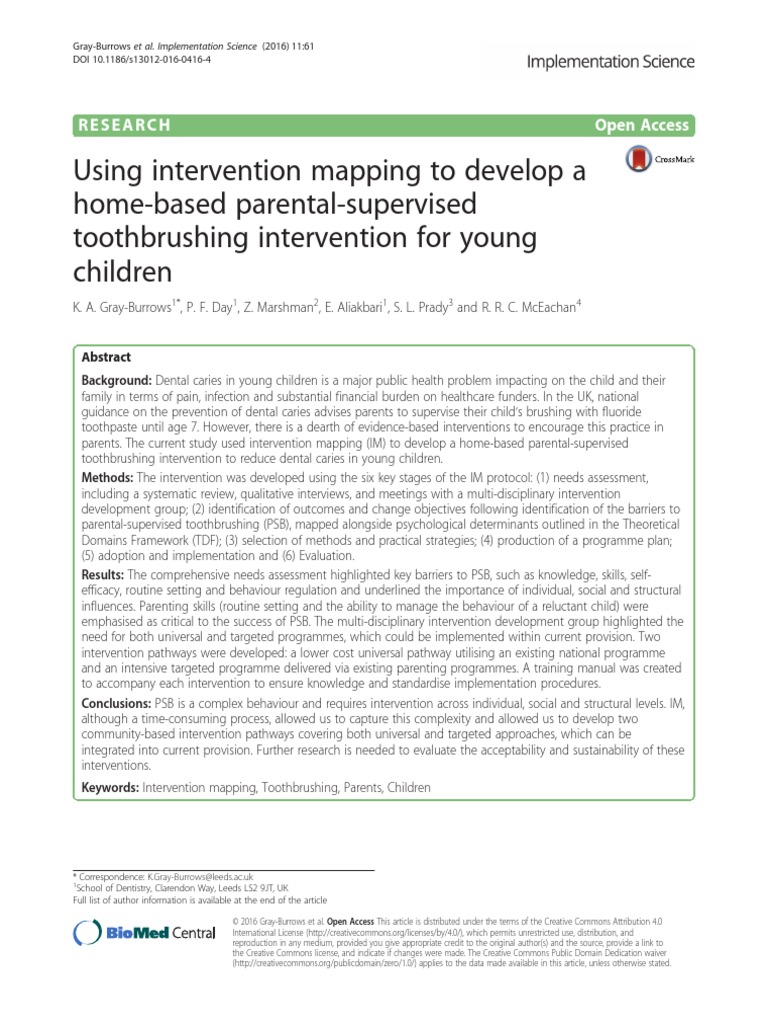 Using Intervention Mapping To | PDF | Parenting | Relationships