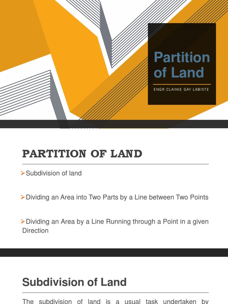 Partition of Land | PDF