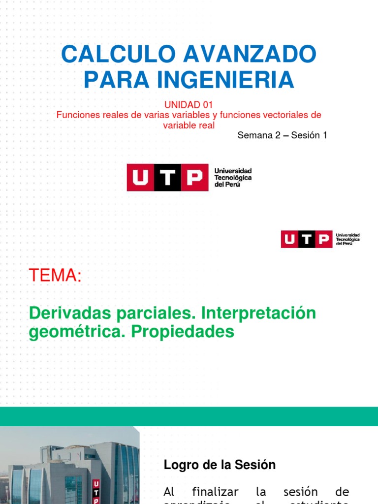S02.s1-Derivadas Parciales PDF | PDF | Derivado | Pendiente