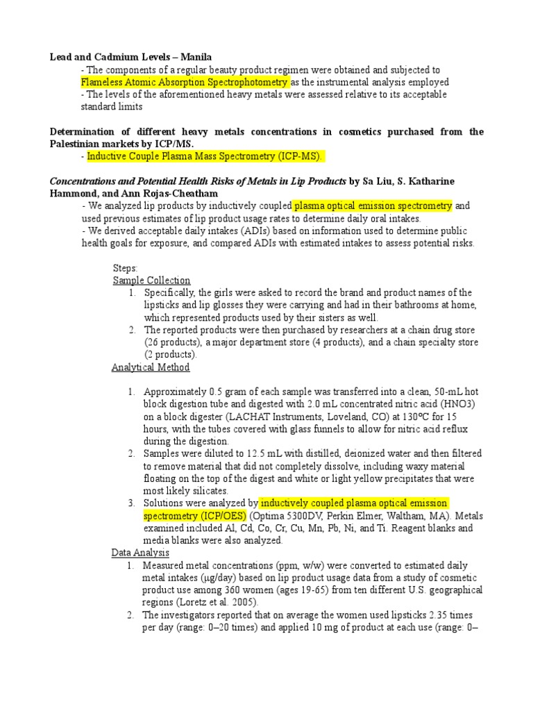 Methods of RRL | Download Free PDF | Atomic Absorption Spectroscopy ...