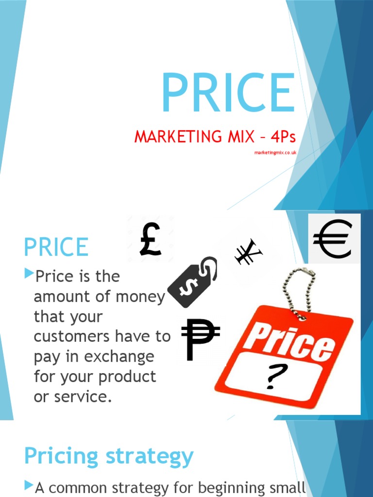 Price: Marketing Mix - 4Ps | PDF | Pricing | Prices