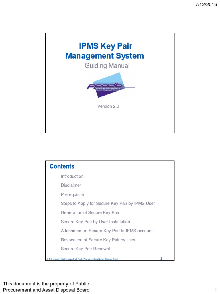 KPMS Manual - Final For Print2 | PDF | Public Key Cryptography | Http ...