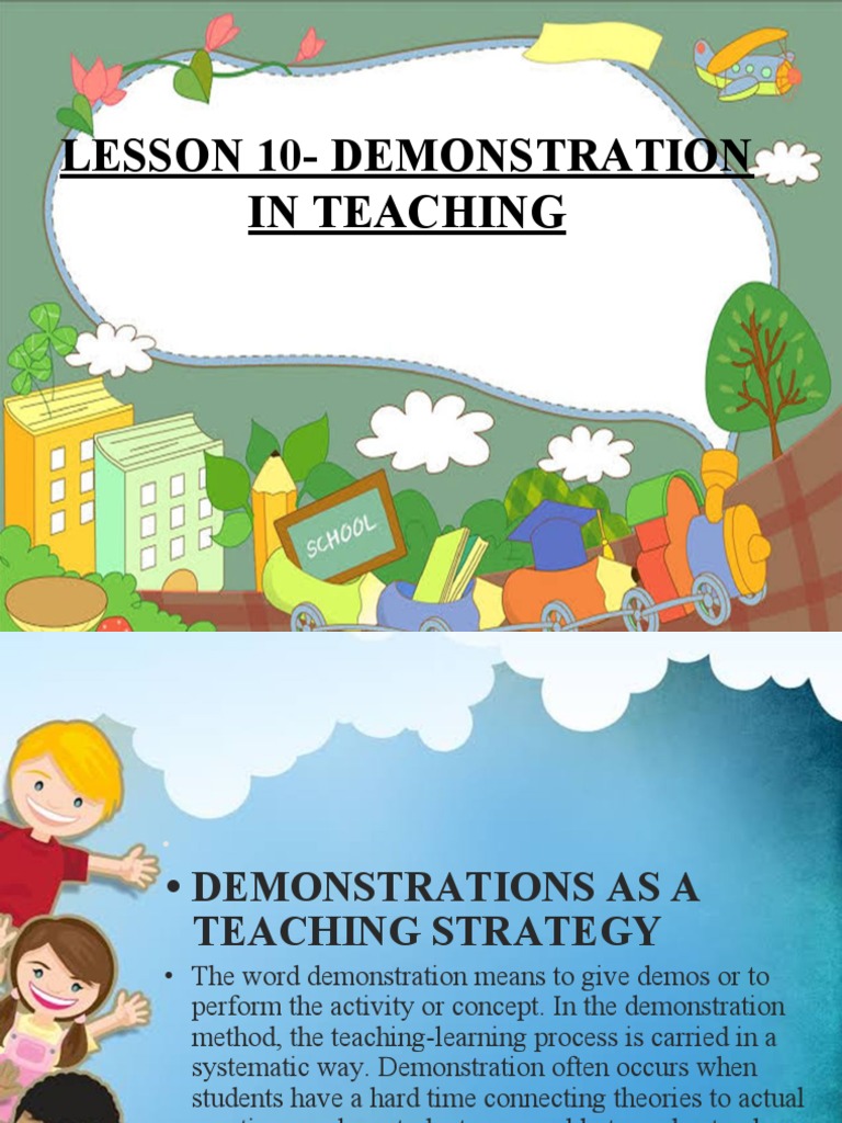 Lesson 10-Demonstration in Teaching | Download Free PDF | Teachers | Mind
