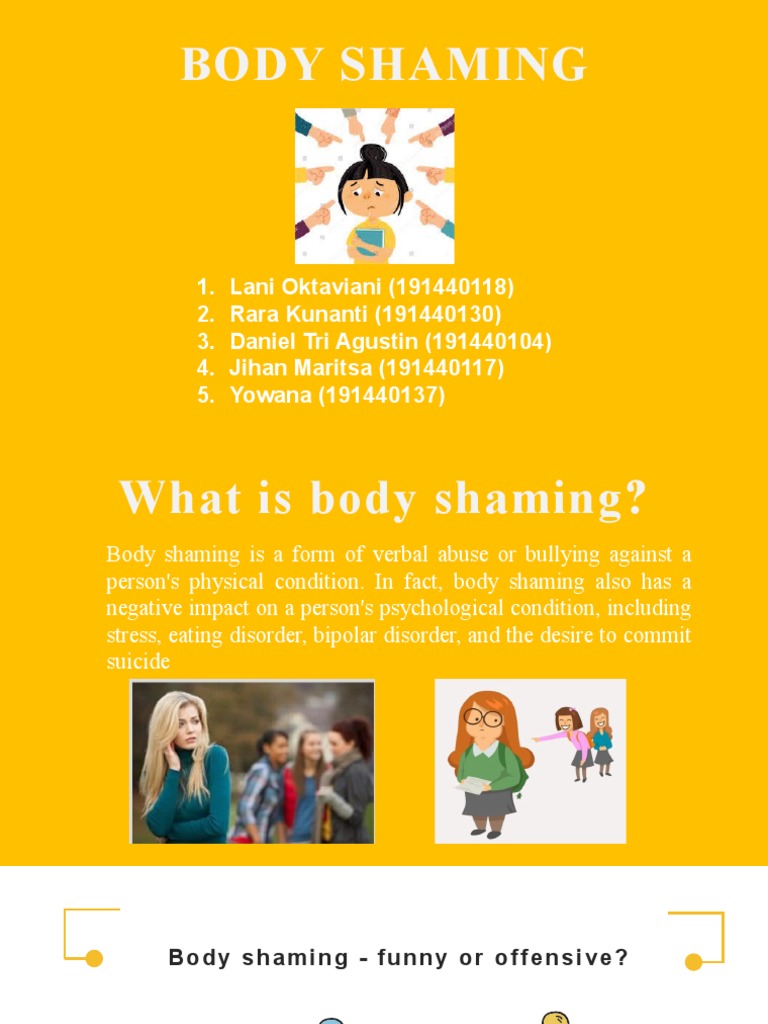 Body Shaming | PDF | Shame | Body Image