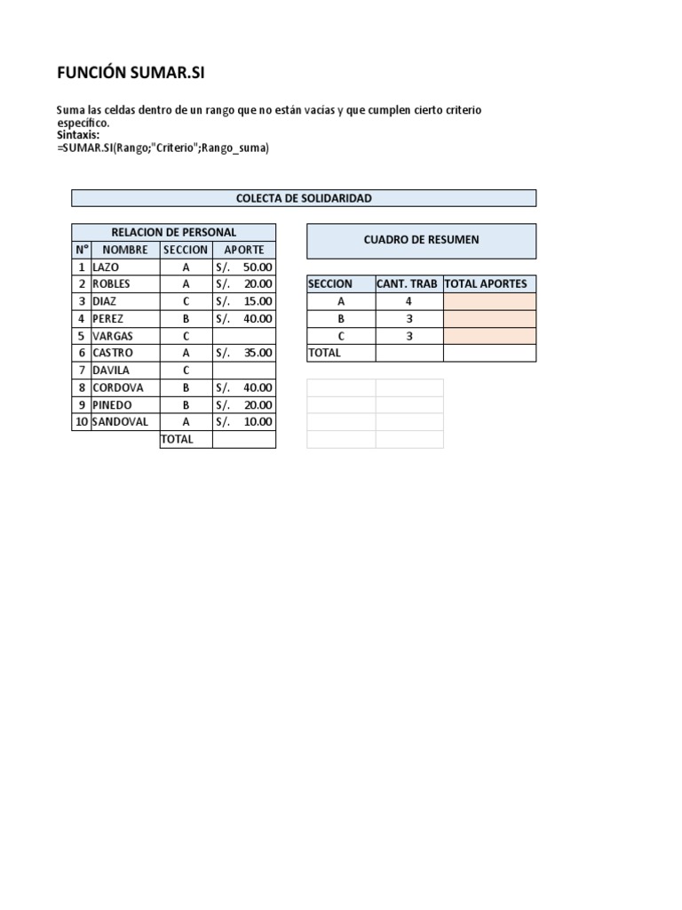 19 Ejercicio - Sumar - Si | PDF