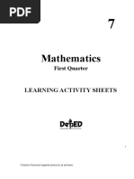 Grade 7 Sets Worksheets with Answers | PDF | Set (Mathematics) | Numbers