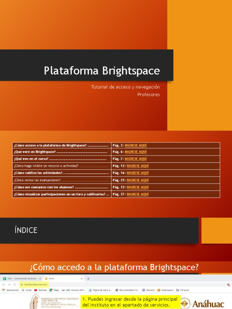Guía Brightspace para Profesores | PDF | Contraseña | Rúbrica (Académica)