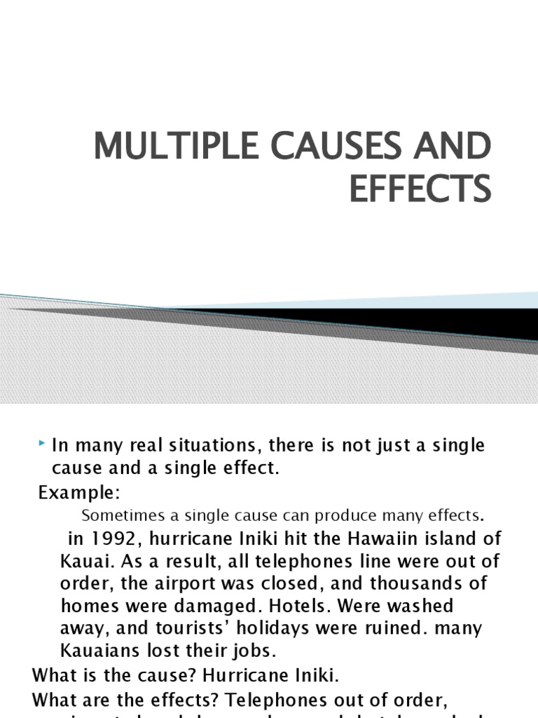 Multiple Causes and Effects | PDF