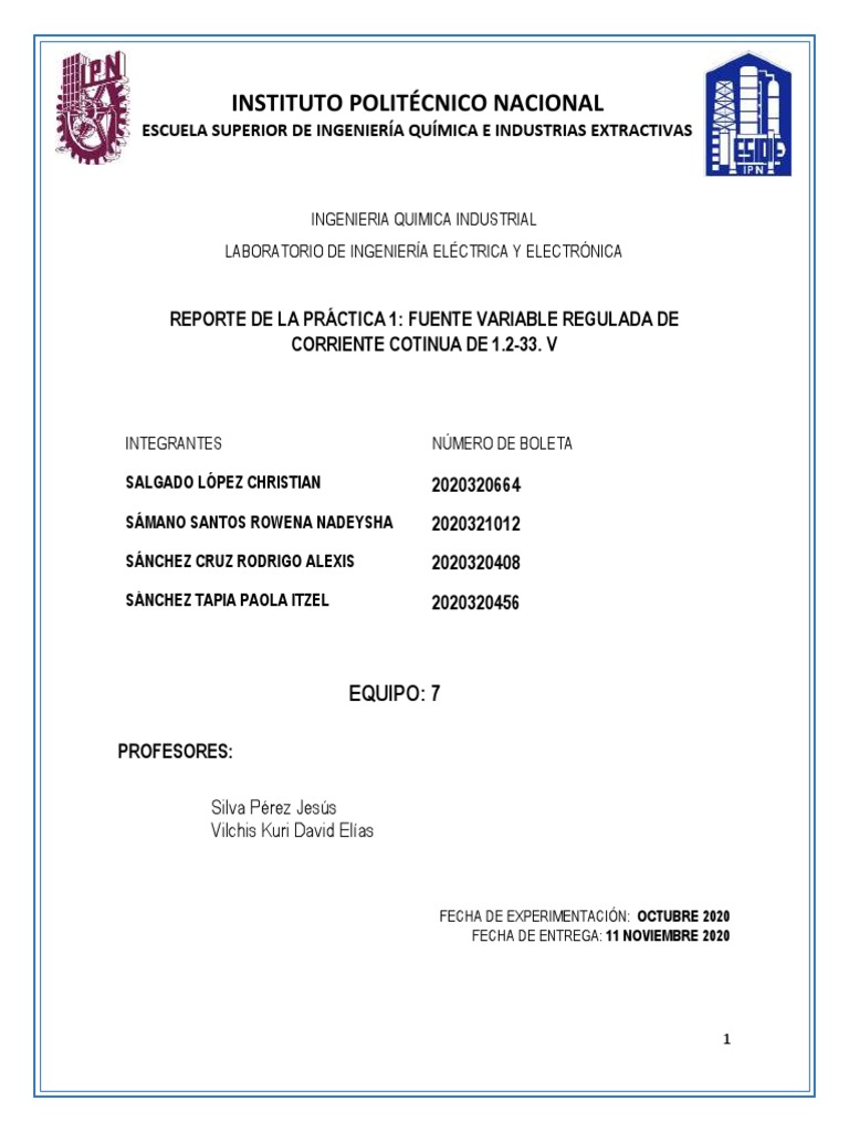 Practica 1 Fuente de Variable Regulada | PDF | Rectificador | Transformador