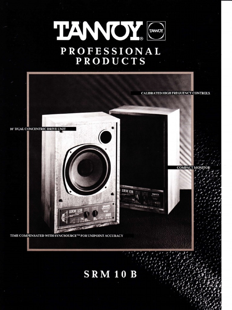 2 Tannoy Studio Monitors 1985 | PDF | Loudspeaker | Equalization (Audio)