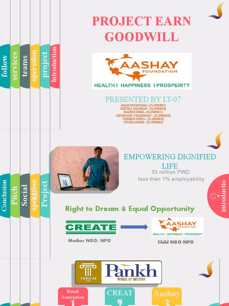 Project Earn Goodwill: Presented by Lt-07 | PDF | Business | Economies