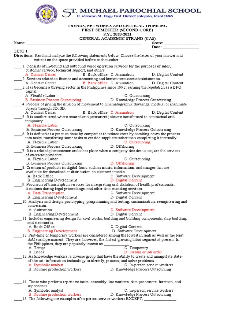 Preliminary Examination G12 Gas Trends | PDF | Outsourcing | Global Warming