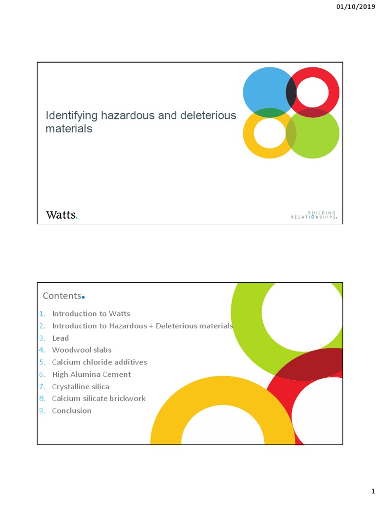 Identifying Hazardous and Deleterious Materials | PDF | Corrosion ...