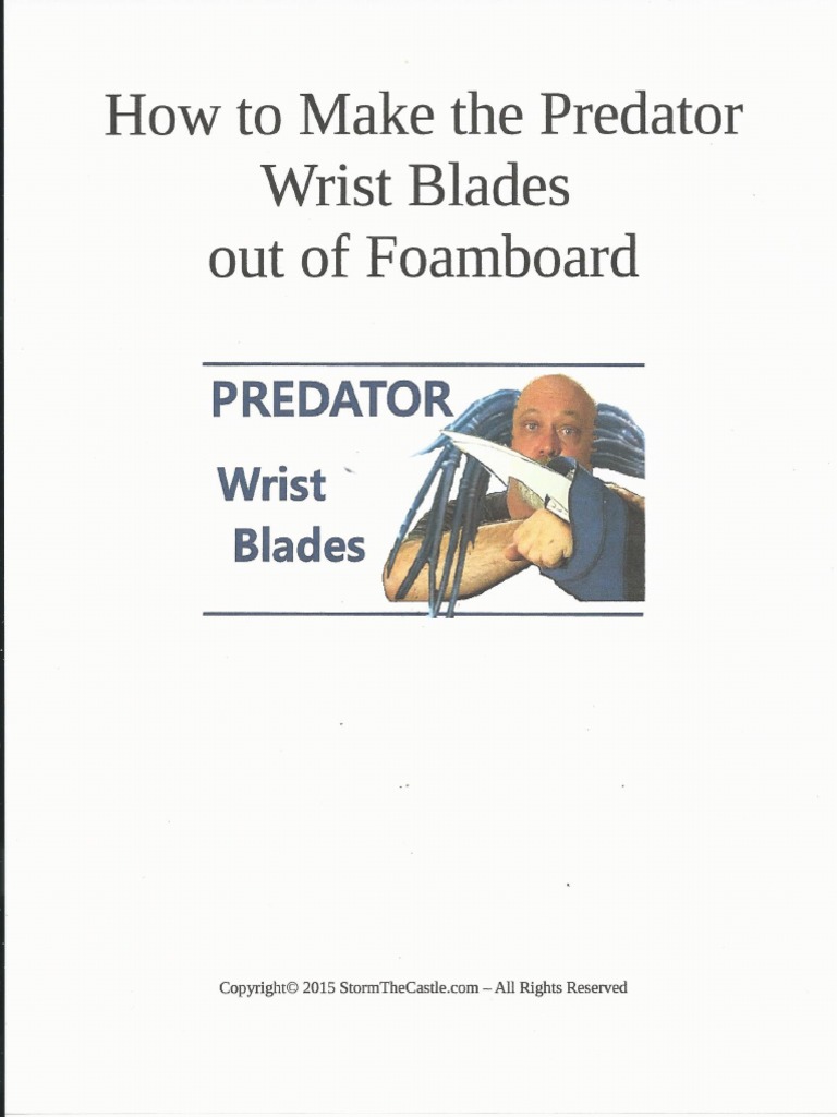 Predator Wrist Blades Final Template | PDF