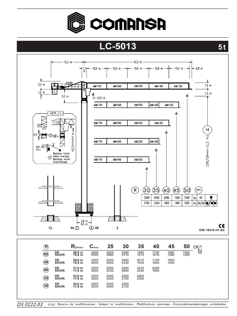 Comansa LC-5013 | PDF