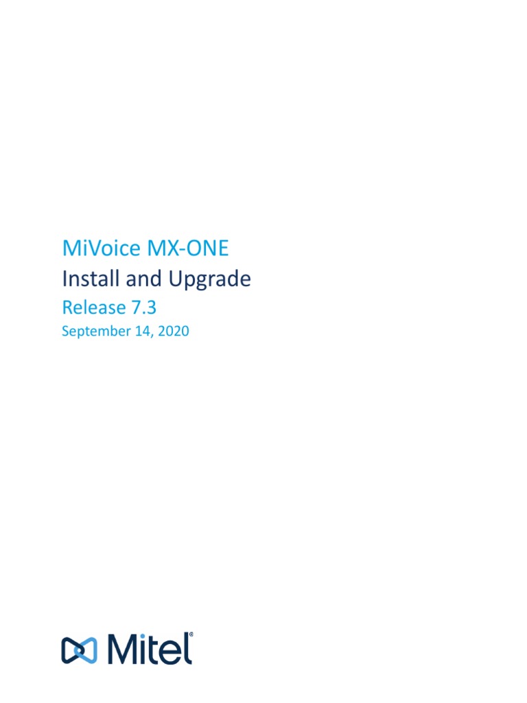 Mivoice Mx-One: Install and Upgrade | PDF