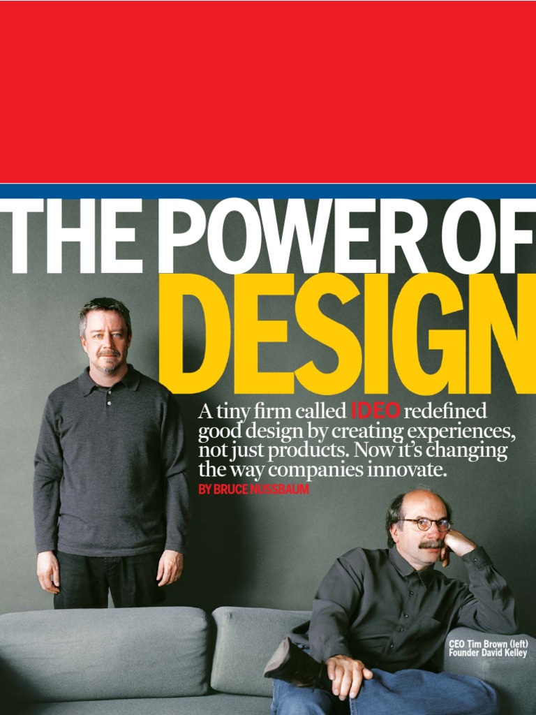 03 IDEO-Power of Design PDF | PDF | Brainstorming | Consultant