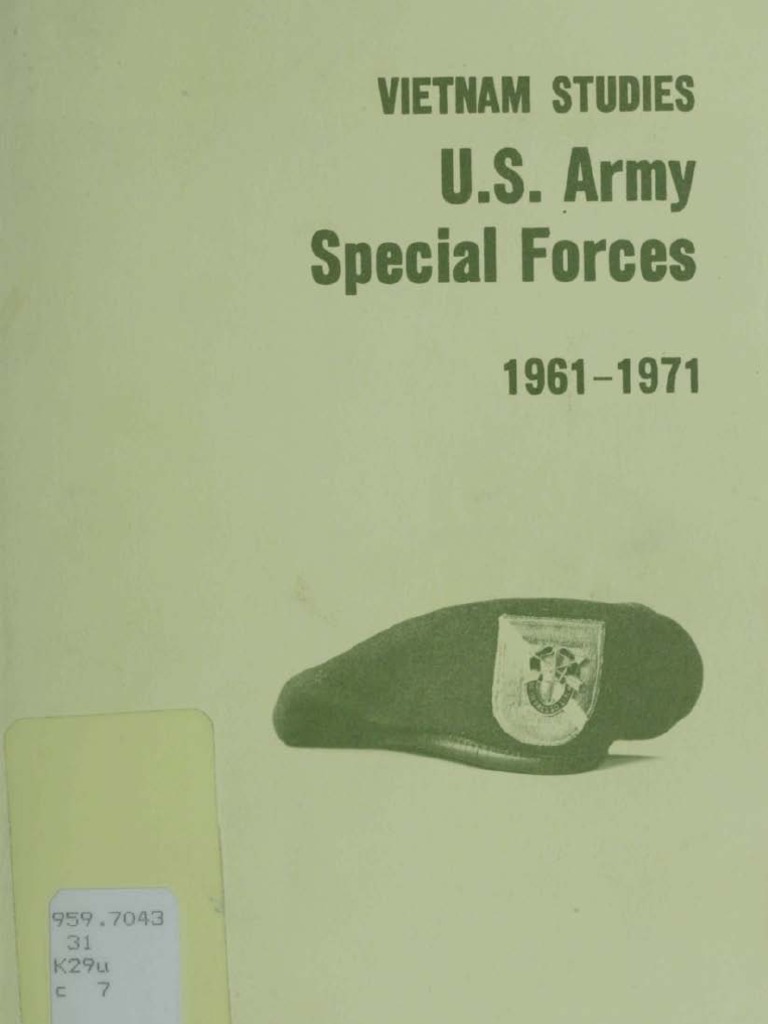 Vietnam Studies U.S. Army Special Forces 1961-1971 | PDF | Special ...