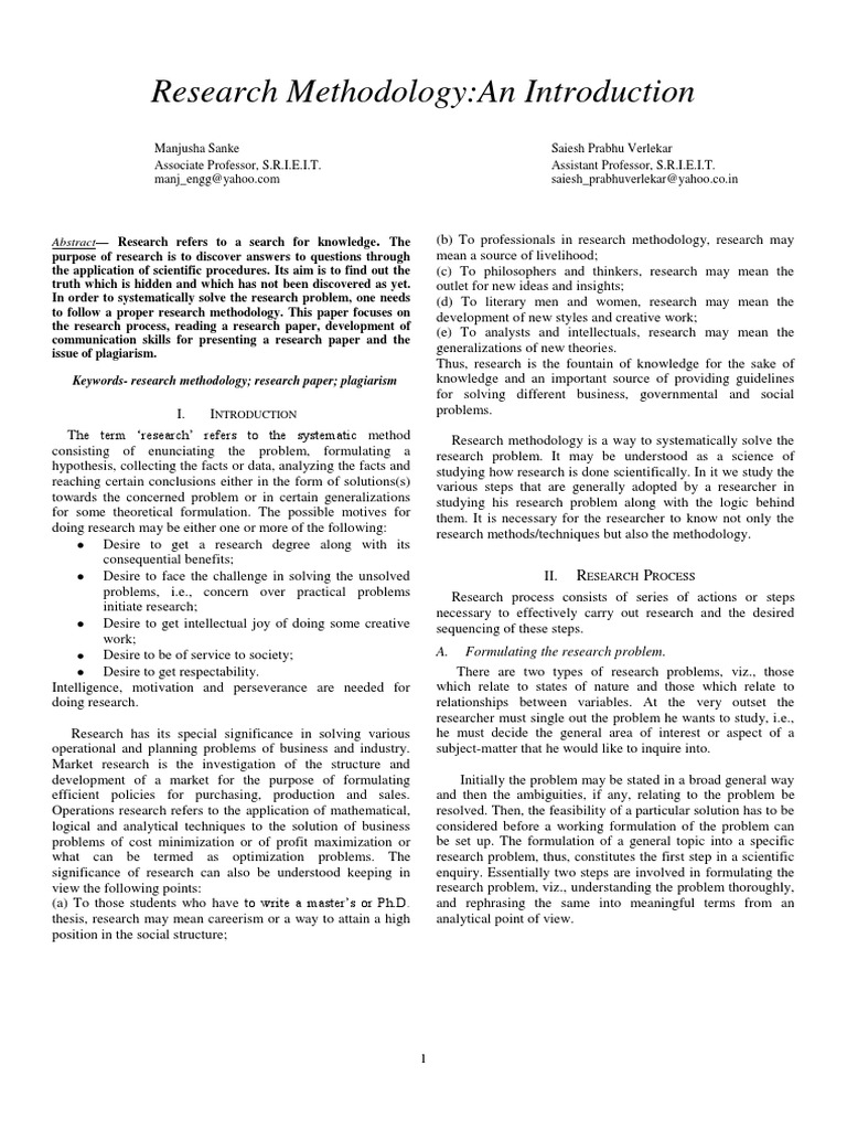 Research Methodology | PDF | Scientific Method | Hypothesis