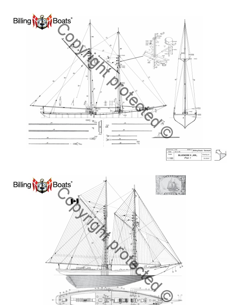 BB600 Bluenose II - Main Plan PDF | PDF