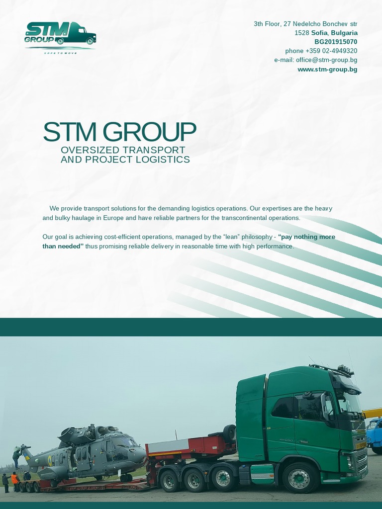 STM Group - Services Promo | PDF | Cargo | Logistics