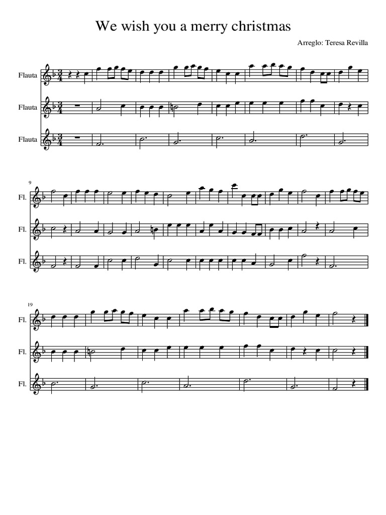 We Wish You A Merry Christmas-Partitura y Partes | PDF | Natal