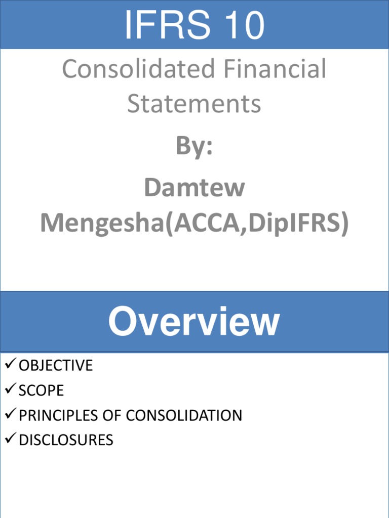 Consolidated Financial Statements: Ifrs 10 | PDF