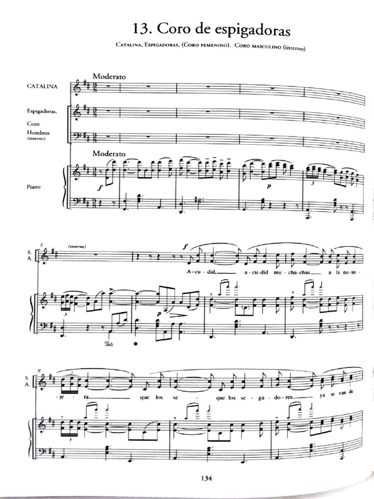 La Rosa Del Azafrán - Nº13 Coro de Espigadoras | PDF