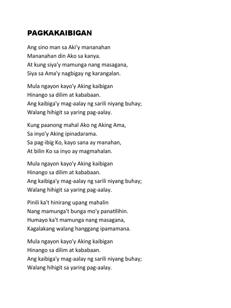 PAGKAKAIBIGAN | PDF