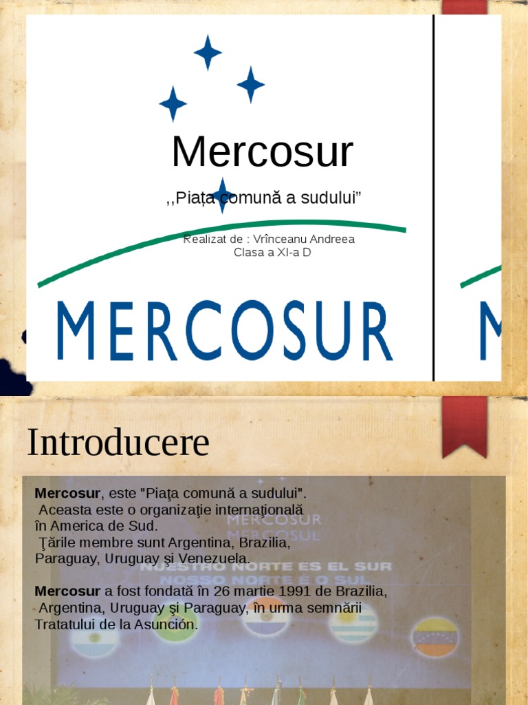 Mercosur Ppt.... Odp | PDF