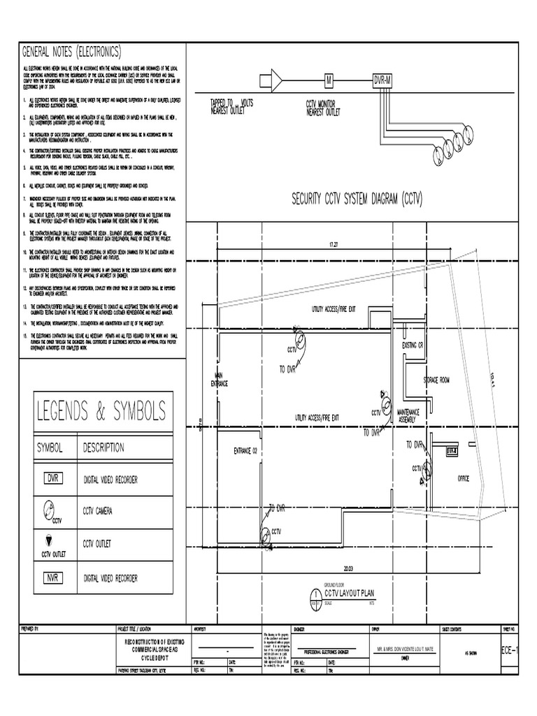 M DVR-M: CCTV Layout Plan | PDF