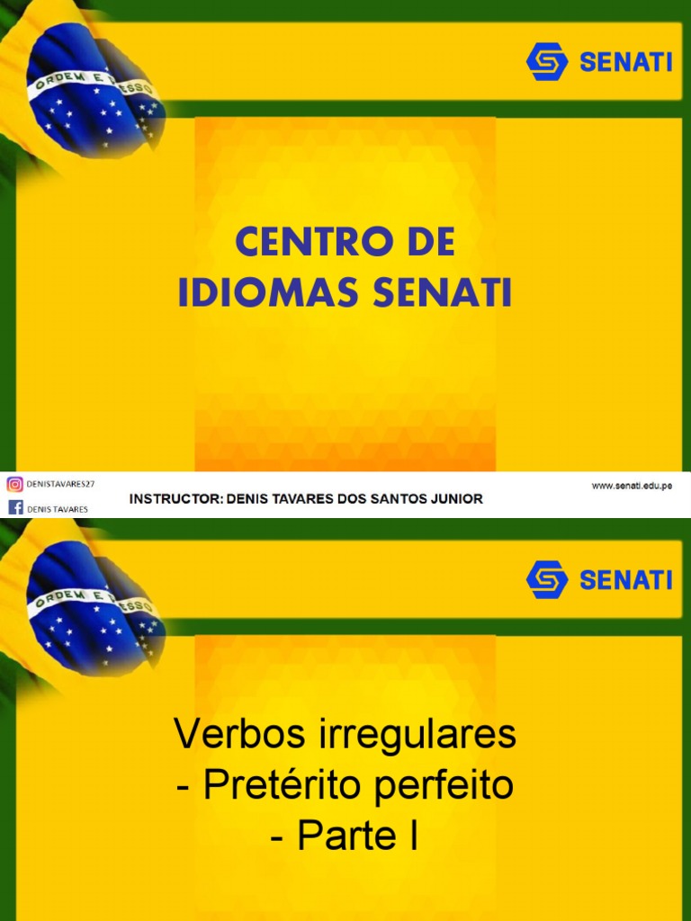 AULA 22 Verbos Irregulares - Pretérito Perfeito - Parte II | PDF | Idiomas