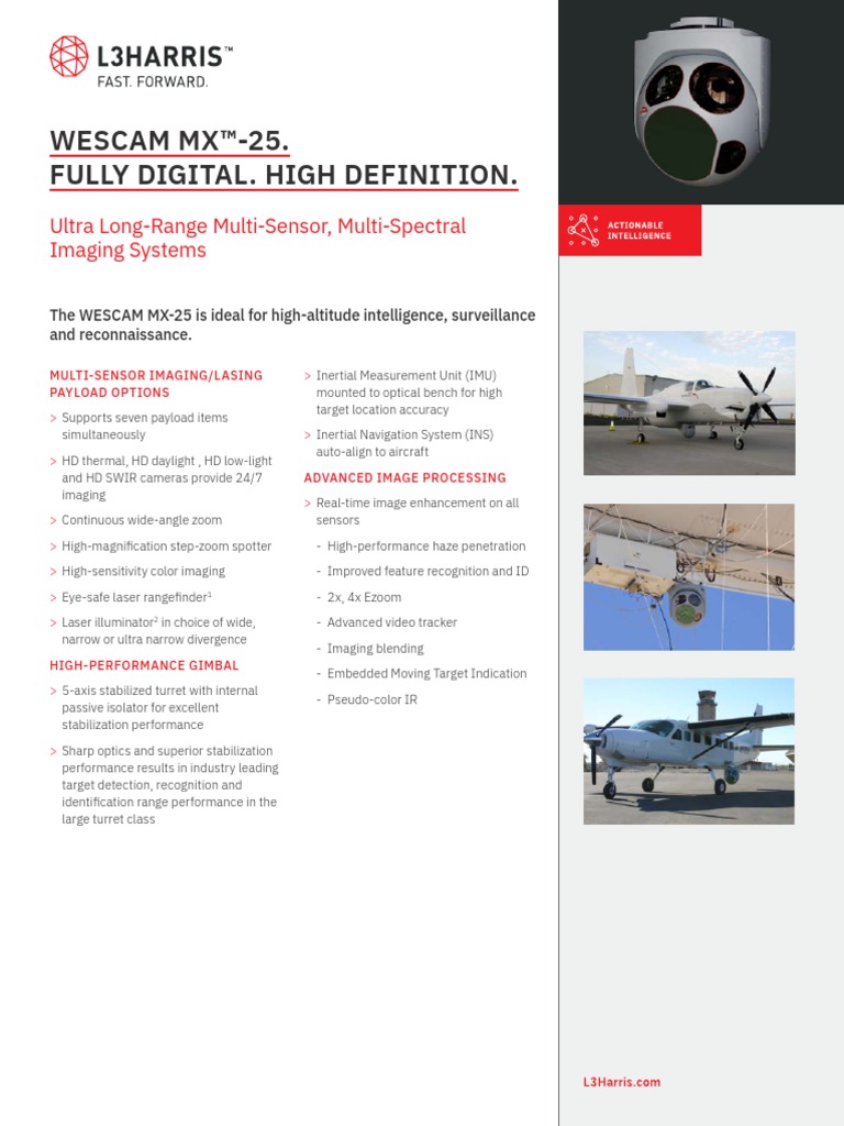 WESCAM MX™-25. Fully Digital. High Definition.: Ultra Long-Range Multi ...