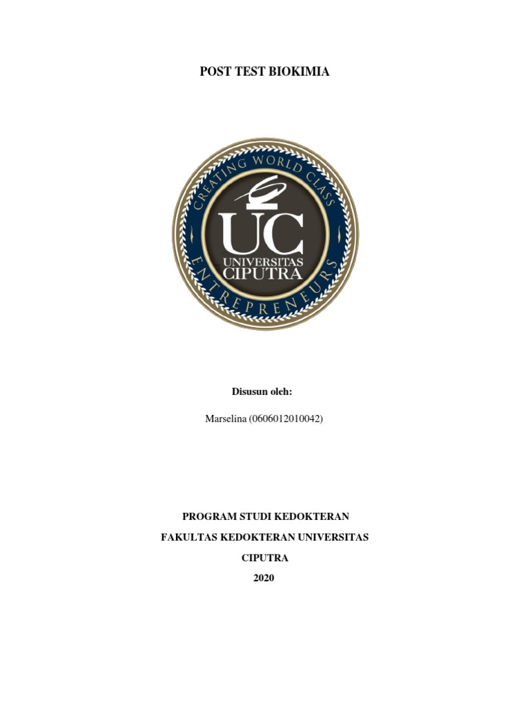 42 - Marselina - Post Test Biokimia | PDF