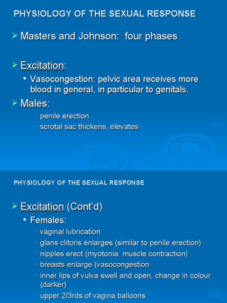 Masters and Johnson: Four Phases Excitation | PDF | Orgasm | Sexual Arousal