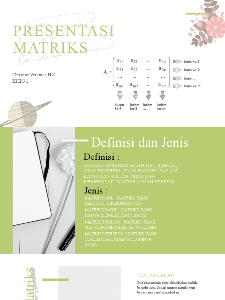 Presentasi Matriks | PDF