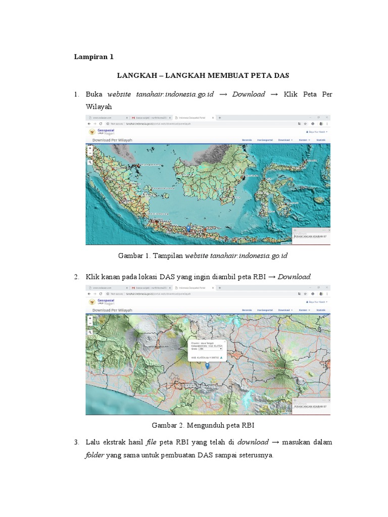 Panduan Membuat Peta DAS di ArcMap | PDF