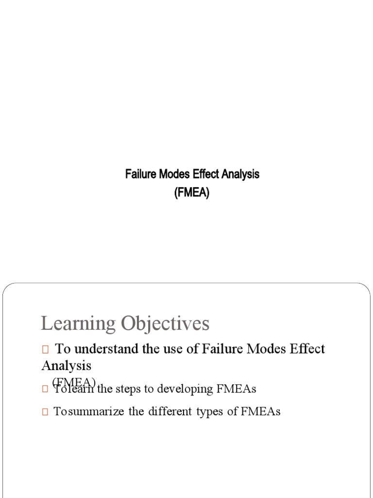 EMT 480 Reliability & Failure Analysis | PDF | Business Process ...
