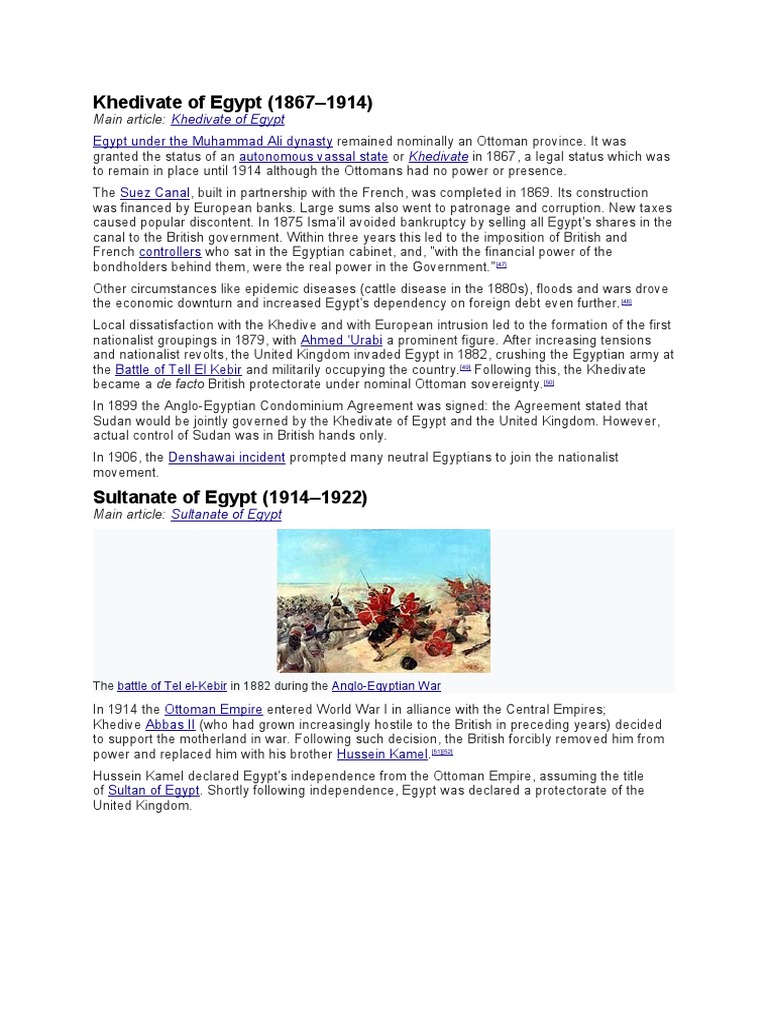 Khedivate of Egypt (1867-1914) : Egypt Under The Muhammad Ali Dynasty ...