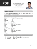 Modern CV Format of Bangladesh | PDF | Sales | Bangladesh