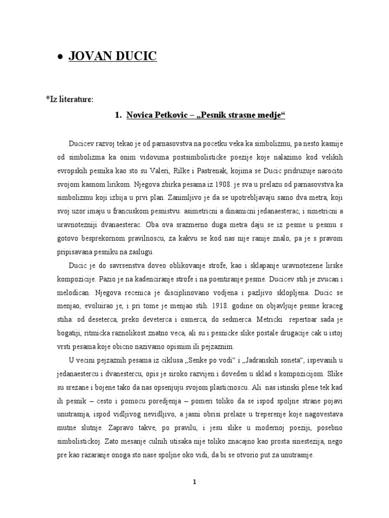 Jovan Ducic | PDF
