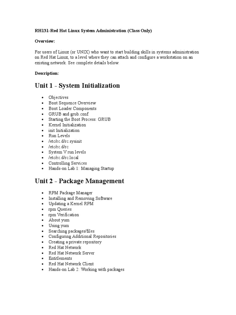 Overview Red Hat | PDF | File System | Domain Name System