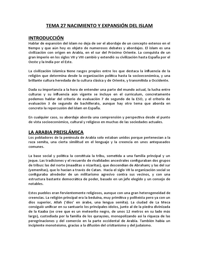 El nacimiento y expansión del Islam: desde Mahoma hasta los primeros ...