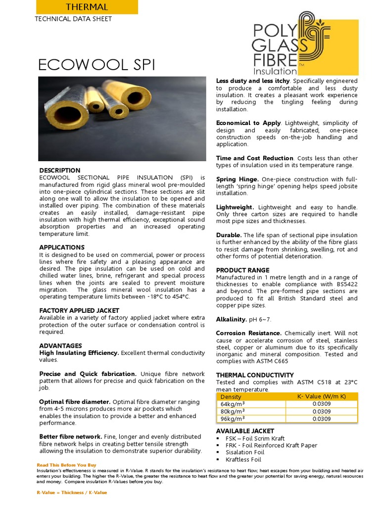 Ecowool Spi 2014 | PDF | Thermal Insulation | Building Materials
