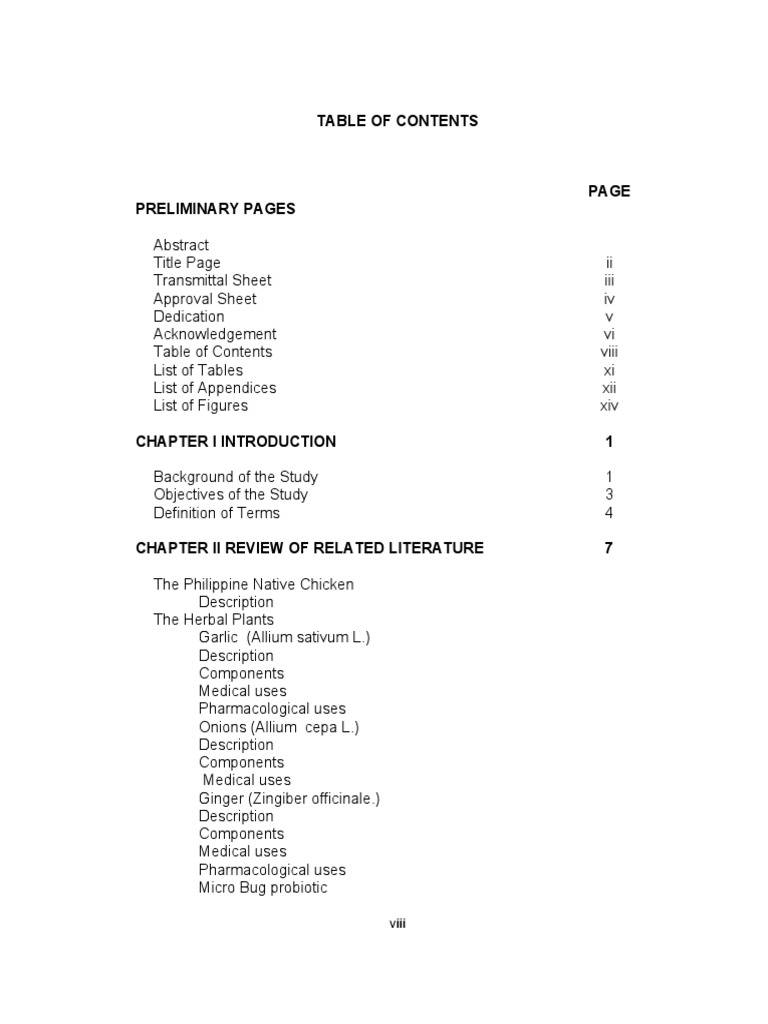 5-Table of Contents | PDF | White Blood Cell | Broiler
