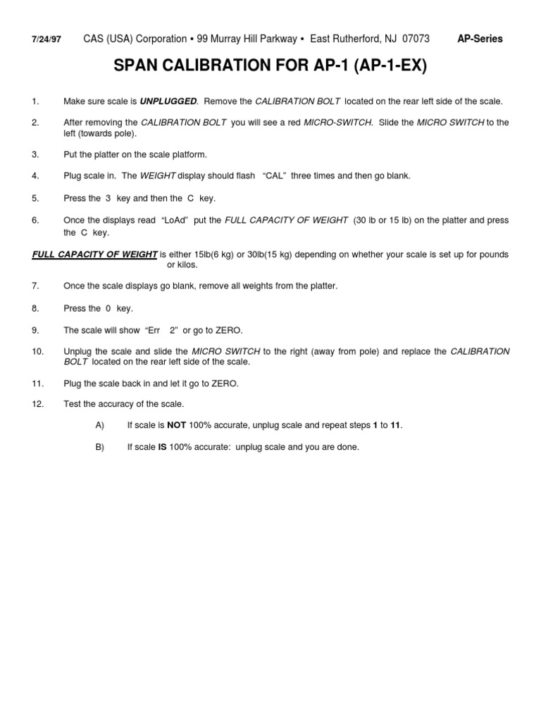 CAS AP Series Span PDF | PDF
